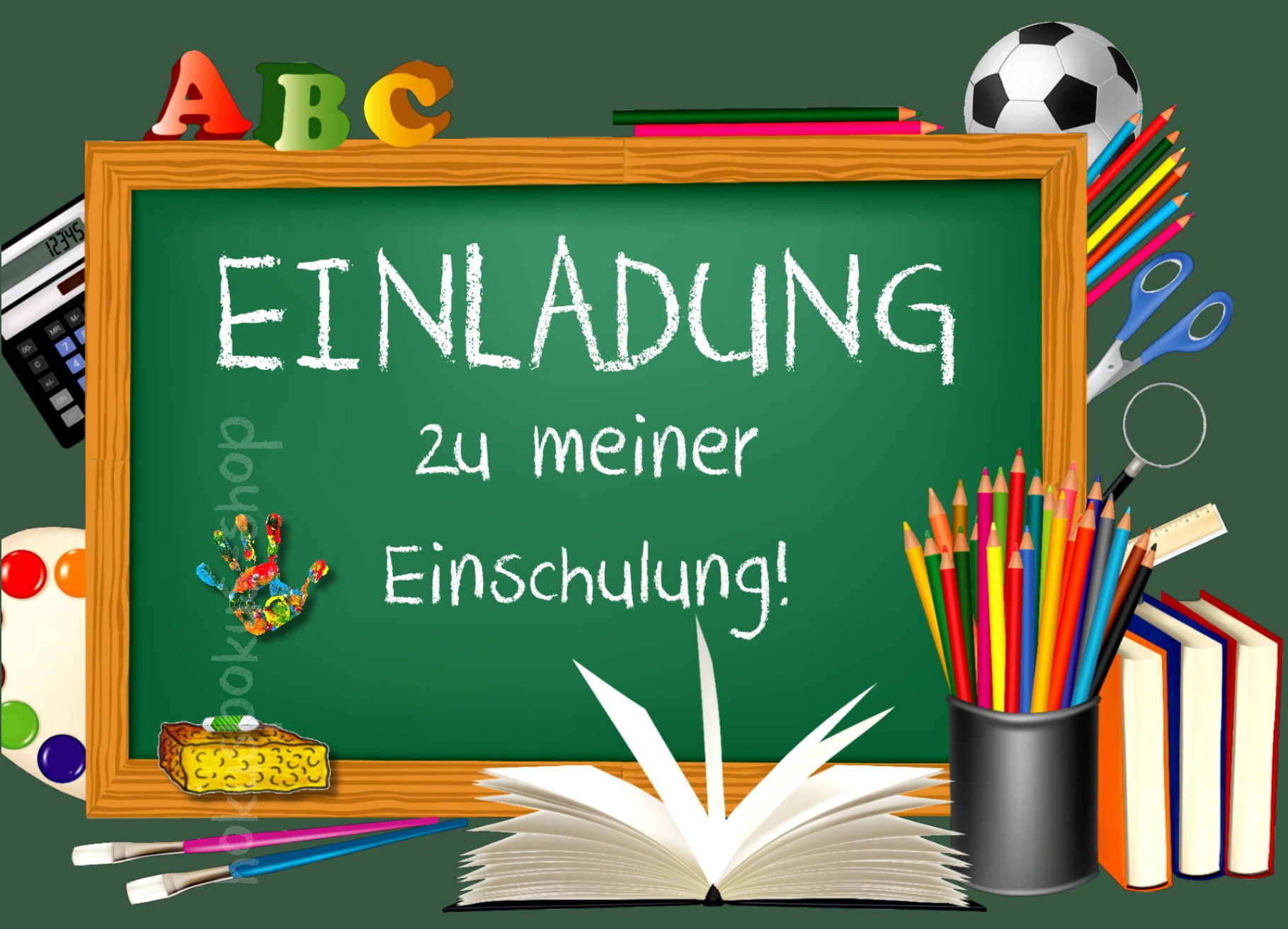 10 Invitation Cards Enrolment Invitations School - Etsy