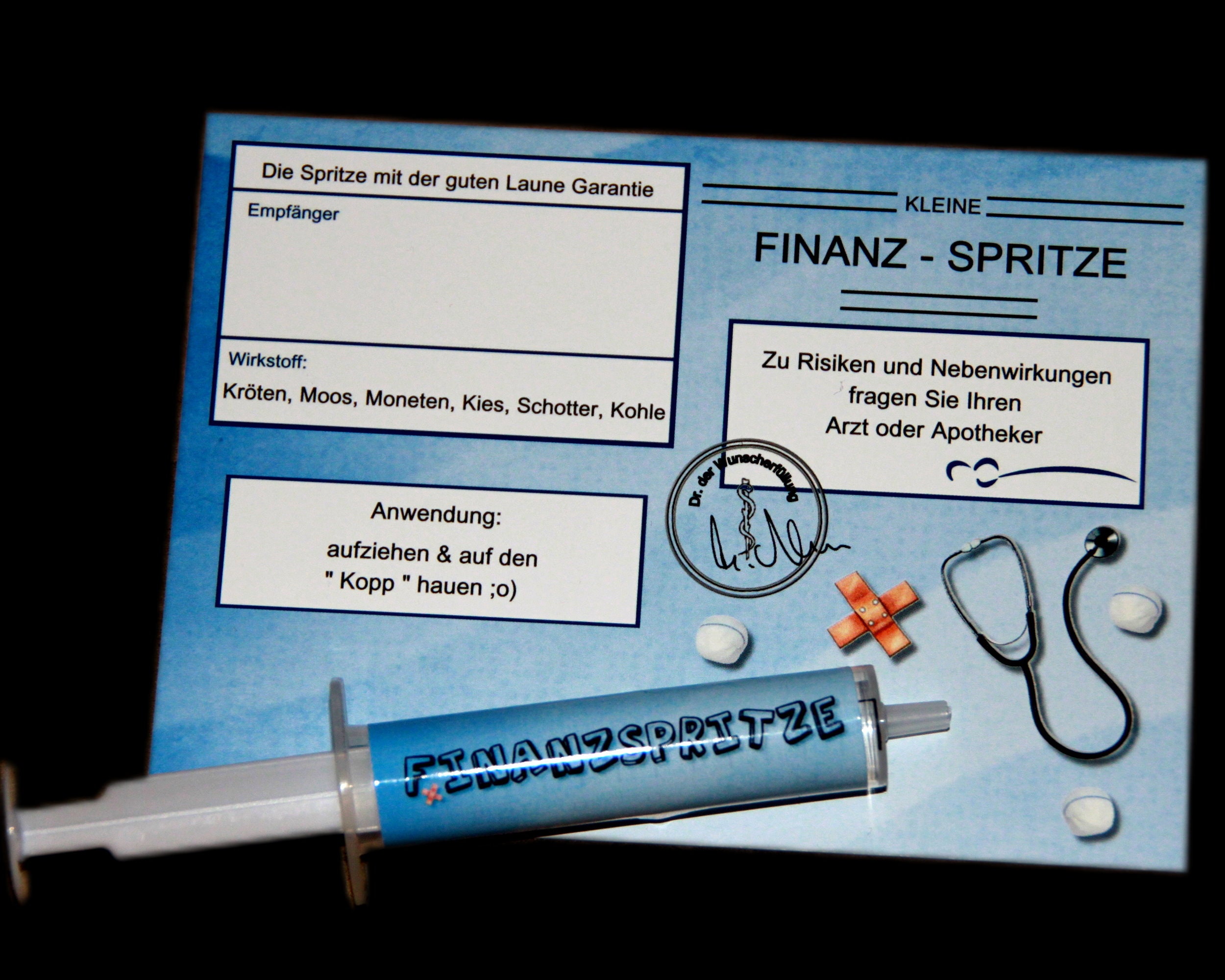 Geldspritze Finanzspritze Geldgeschenk Geburtstag | Etsy