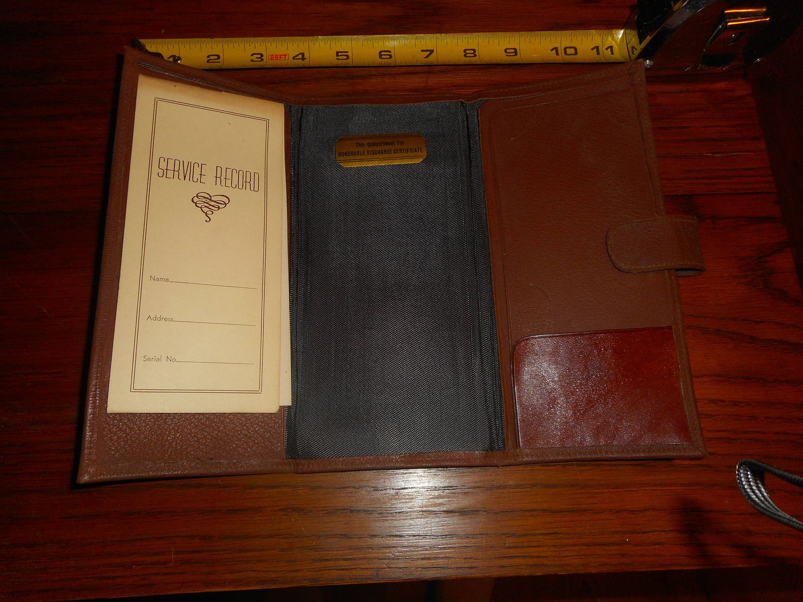 WW II Honorable Discharge Leather Folder - Etsy