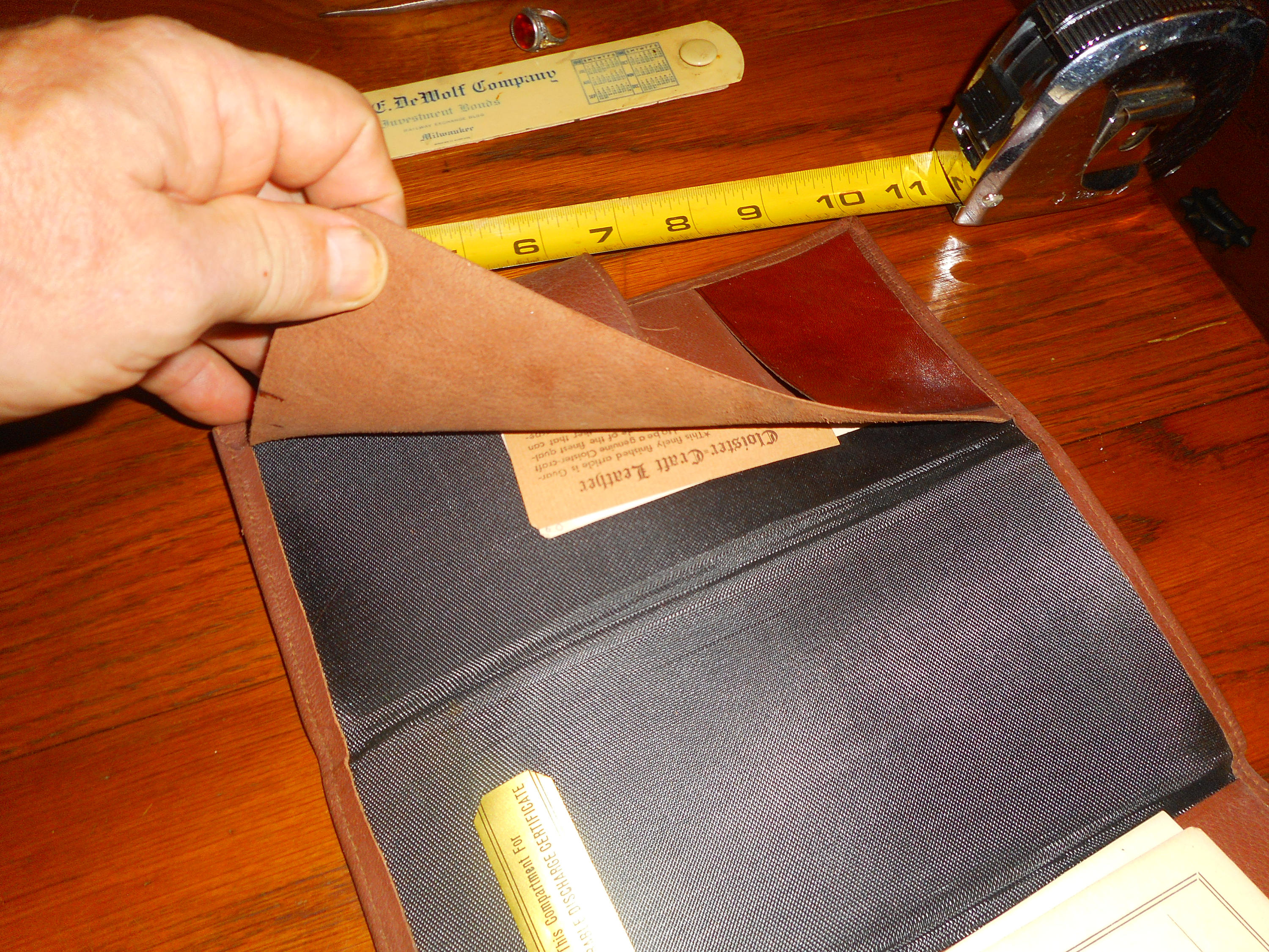 WW II Honorable Discharge Leather Folder - Etsy