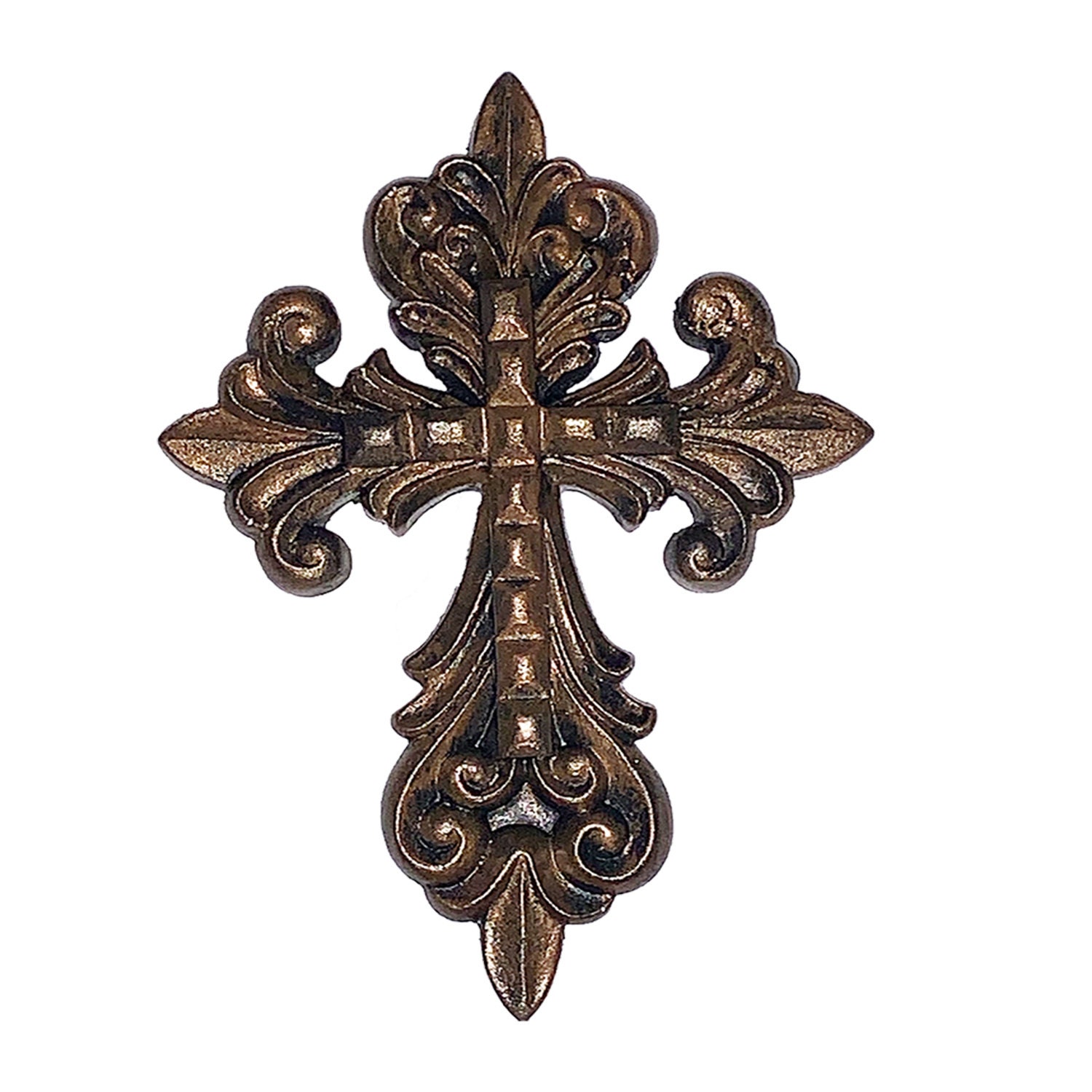 Pillar Candle Pin Accent SMALL CROSS Embellished Handmade Rhinestones ...