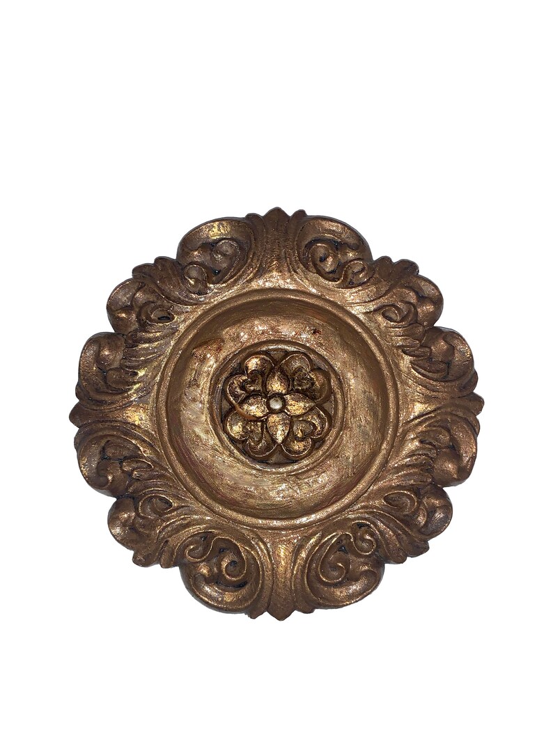 Pillar Candle Pin Accent MEDALLION Embellished Handmade Rhinestones ...