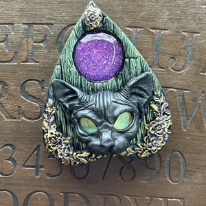 Vampire Sphynx Cat Ouija Planchette - Spirit Board Planchette - Etsy
