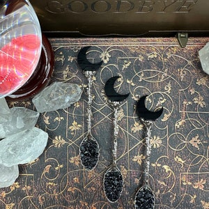 Amethyst Witch Spoon - Crystal Spoon - Wicca - Pagan - Altar Spoon ...