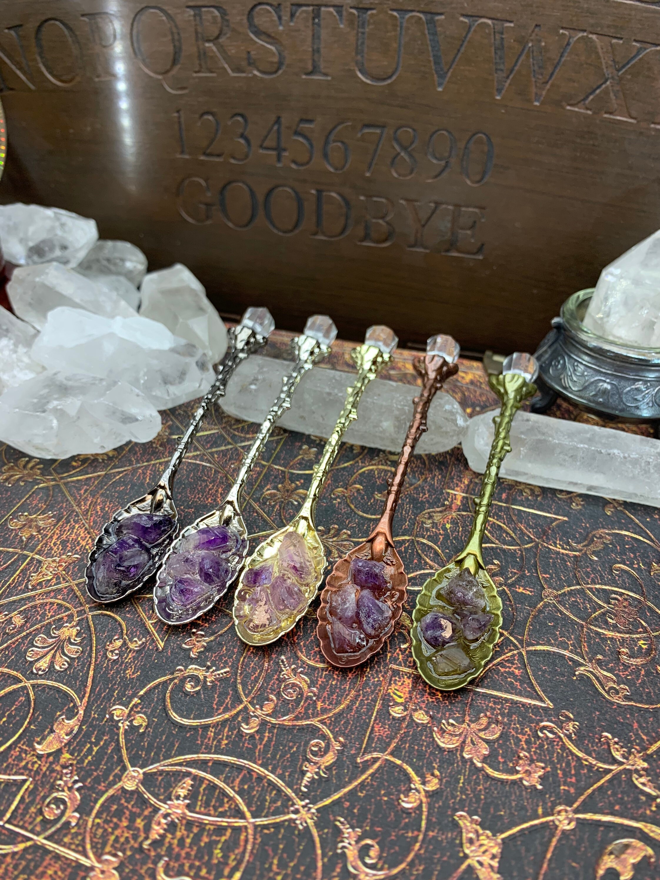 Amethyst Witch Spoon Crystal Spoon Wicca Pagan Altar - Etsy.de