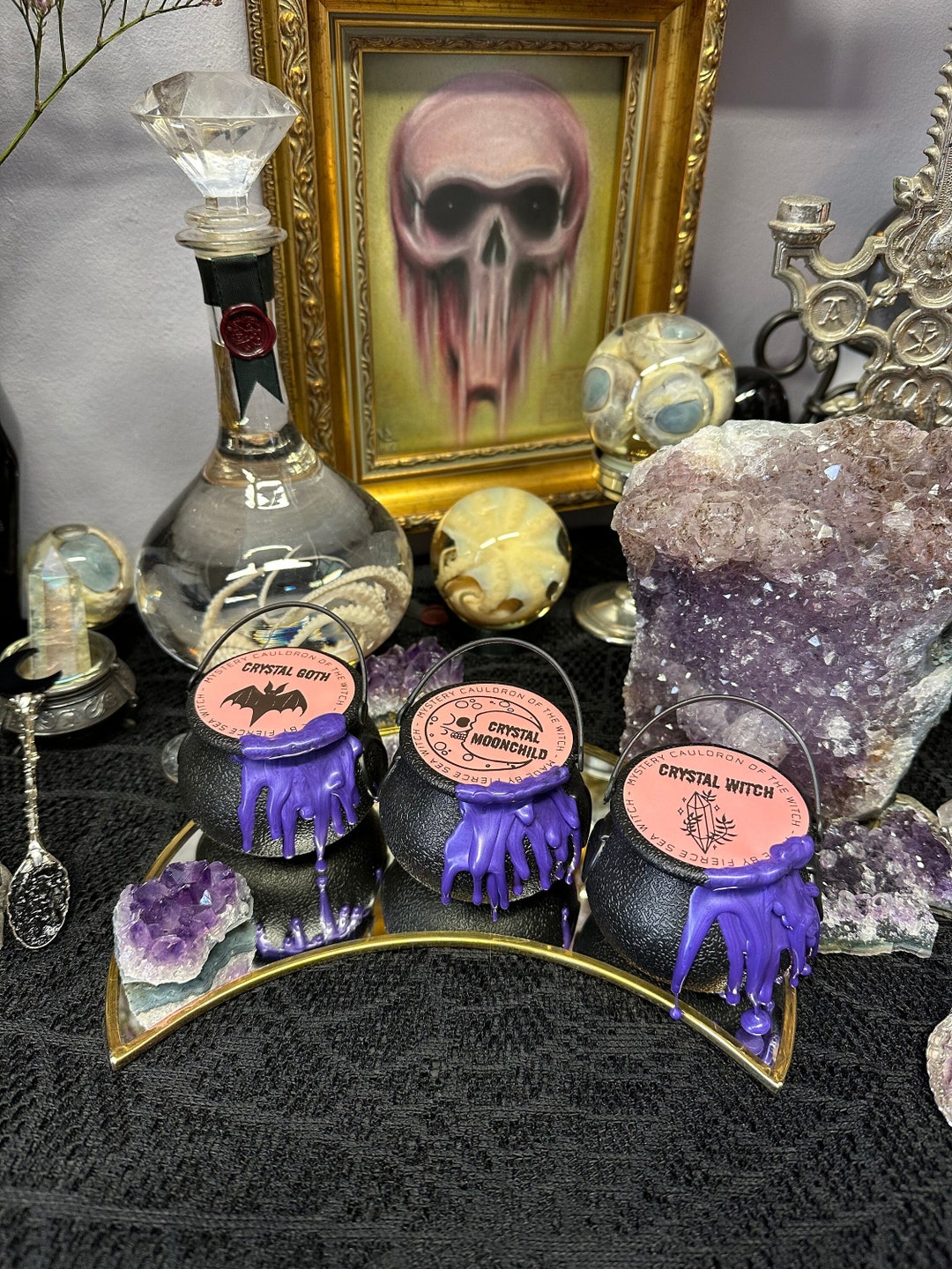 Crystal Mystery Cauldron Crystal Mystery Box Witches Cauldron witchy ...