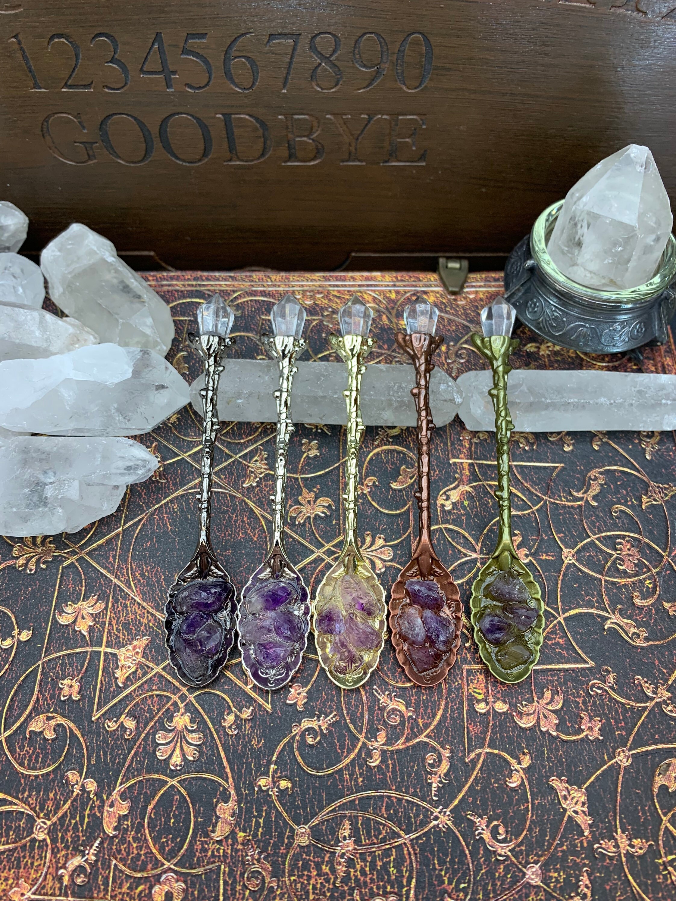 Amethyst Witch Spoon Crystal Spoon Wicca Pagan Altar - Etsy.de