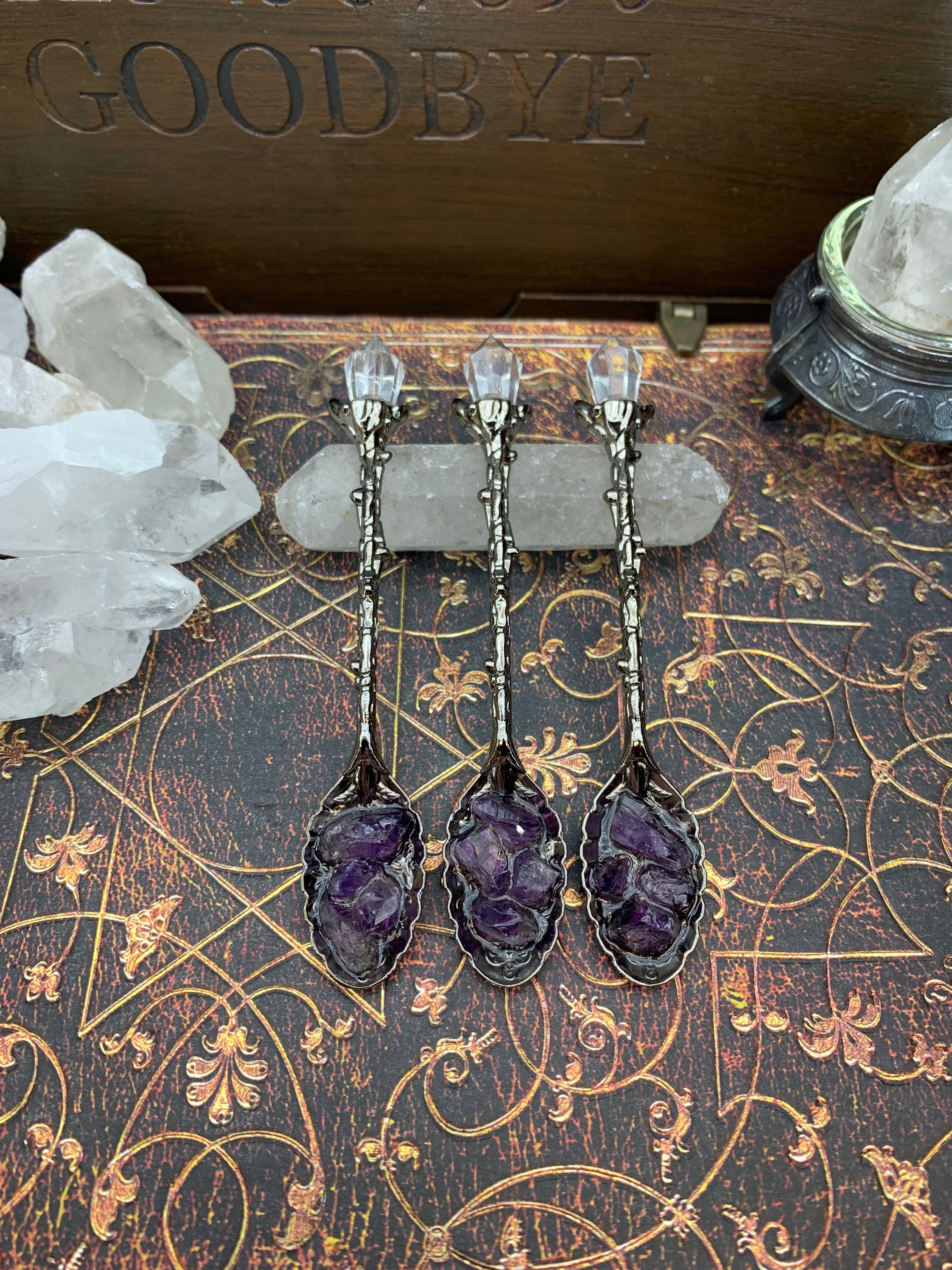 Amethyst Witch Spoon Crystal Spoon Wicca Pagan Altar - Etsy.de