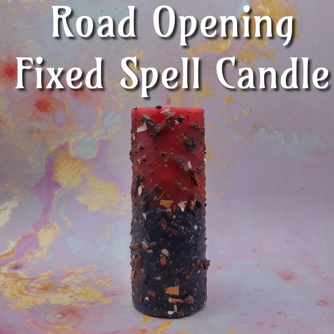 Papa baba Legba road Opening Medium Fixed Pillar Candle ...