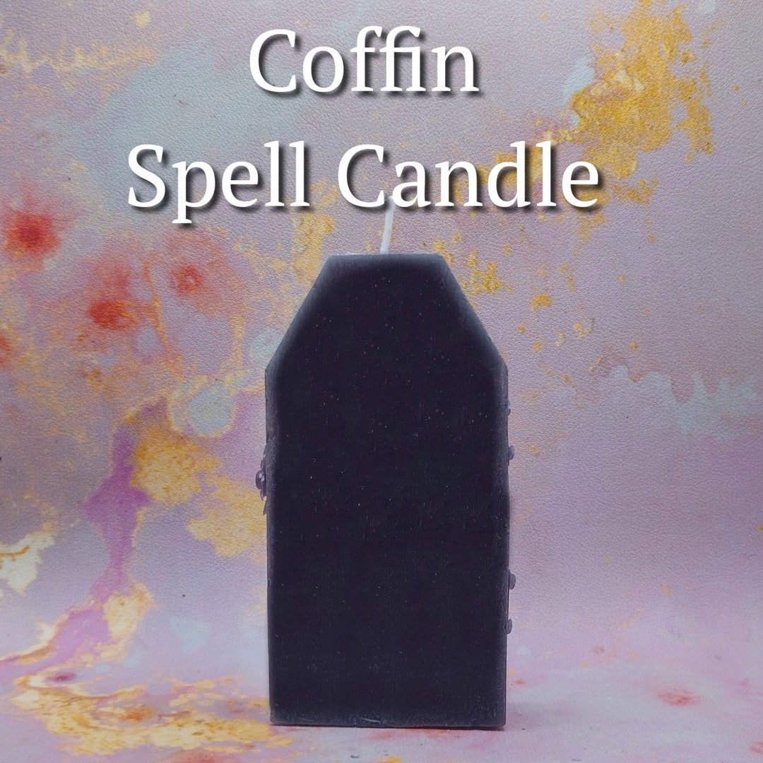 Coffin Candle Casket Candle Hex Candle Occultcornerstore.com - Etsy