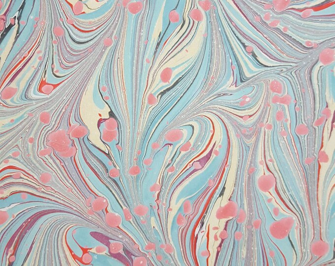 Handmade Marbled Paper: Ebru Art for Bookbinding, Collage (50x34 Cm) - Etsy