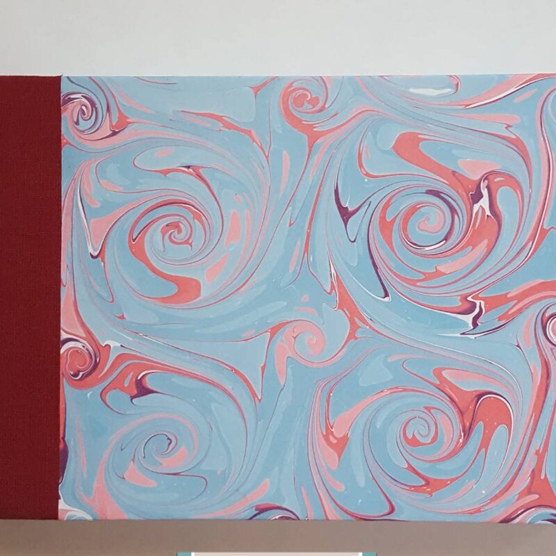 Marbled Paper Book - Etsy