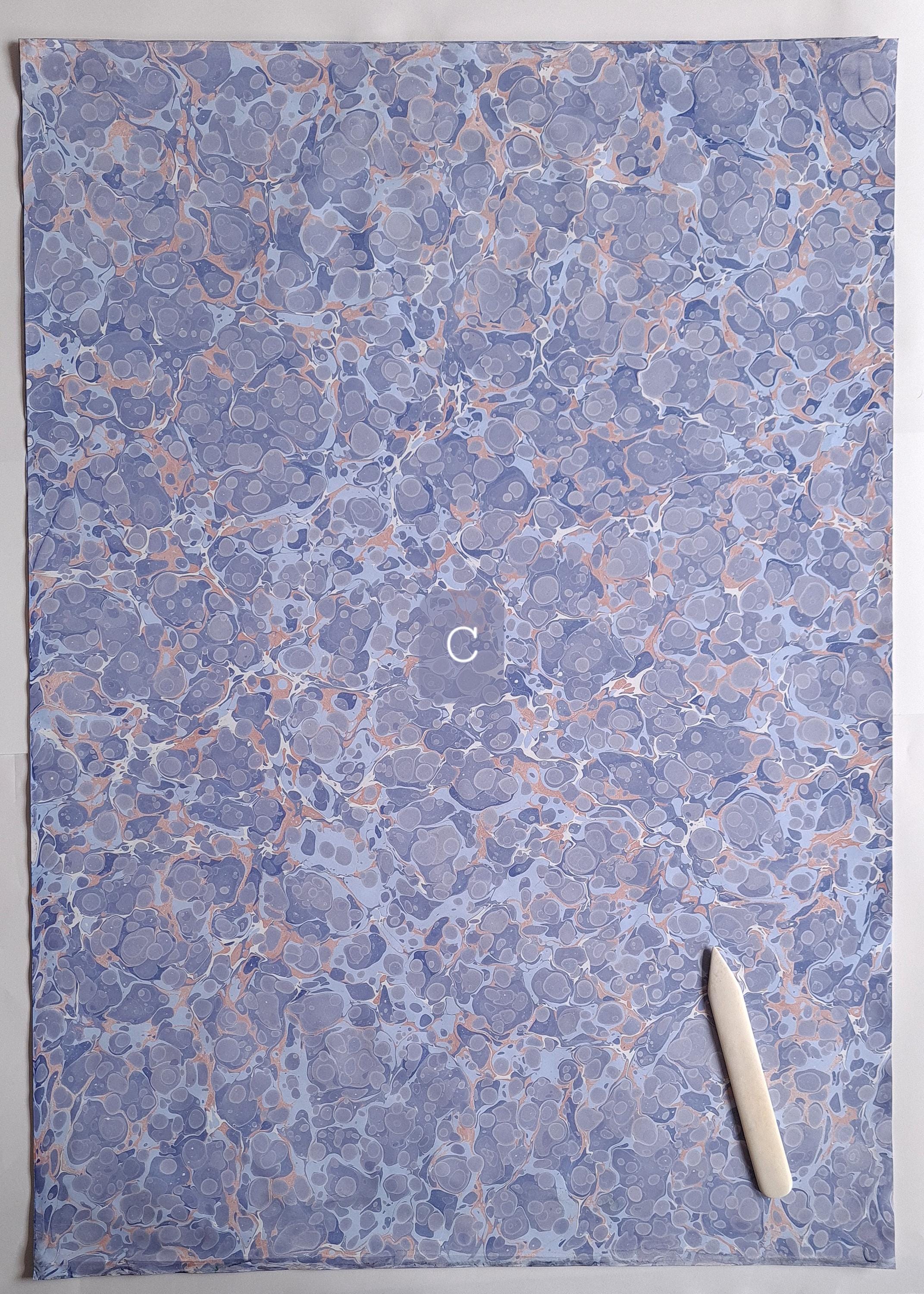 Handmade Marbled Paper, Bookbinding Endpaper, Stationary, Scrapbooking ...