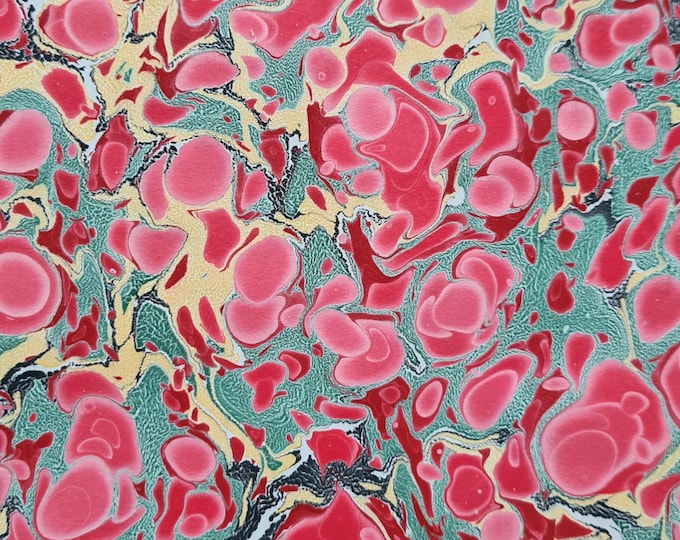 Handmade Marbled Paper, Bookbinding Endpaper, Stationary, Scrapbooking ...
