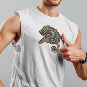 Chameleon Machine Embroidery Design - Etsy