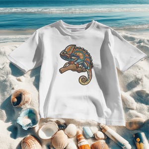 Chameleon Machine Embroidery Design - Etsy