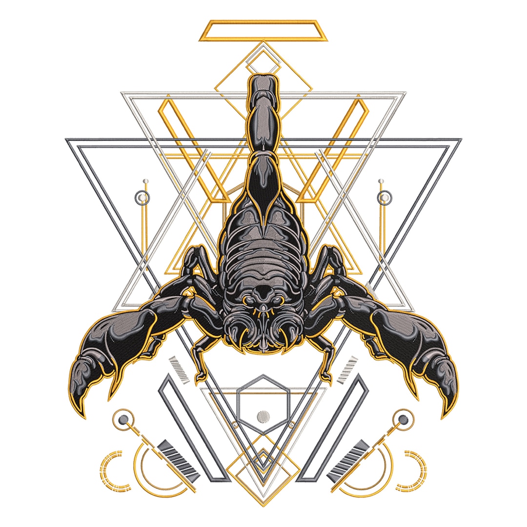 Scorpion Machine Embroidery Design, Scorpion Embroidery Design ...