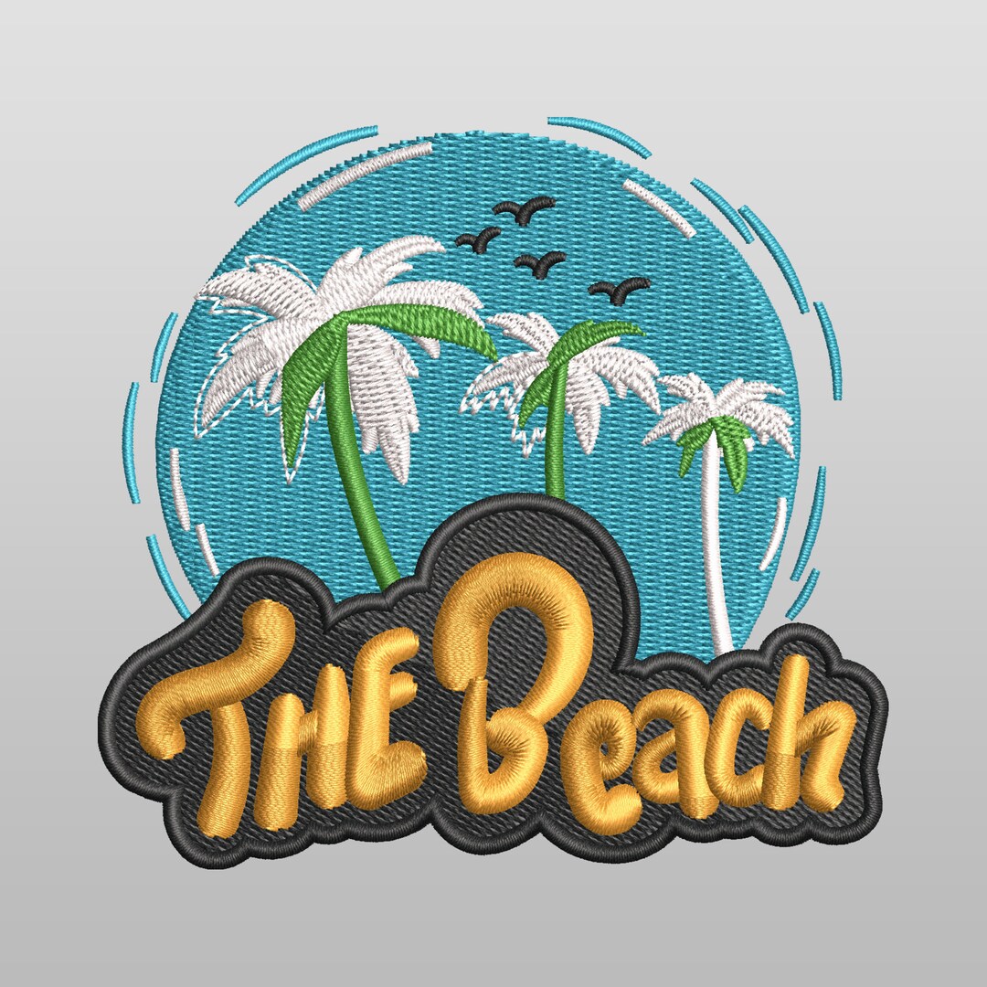 The Beach Machine Embroidery Design - Cre8iveskill, Embroidery Patterns ...