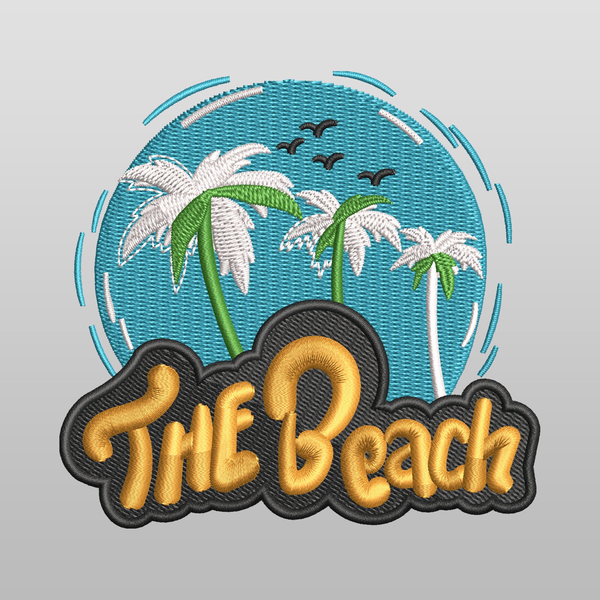 The Beach Machine Embroidery Design, Embroidery Patterns, Embroidery ...