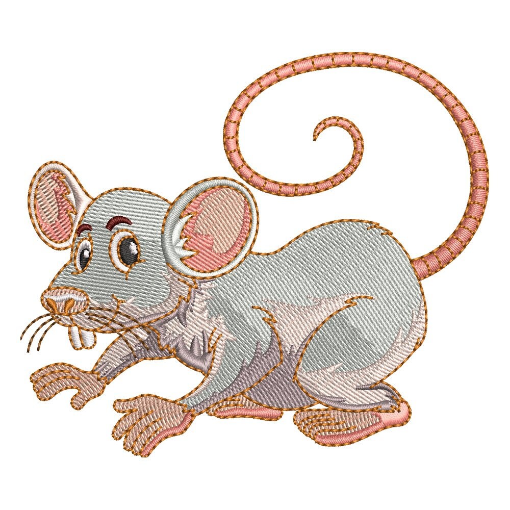 Mischievous Mouse Embroidery Design - Etsy