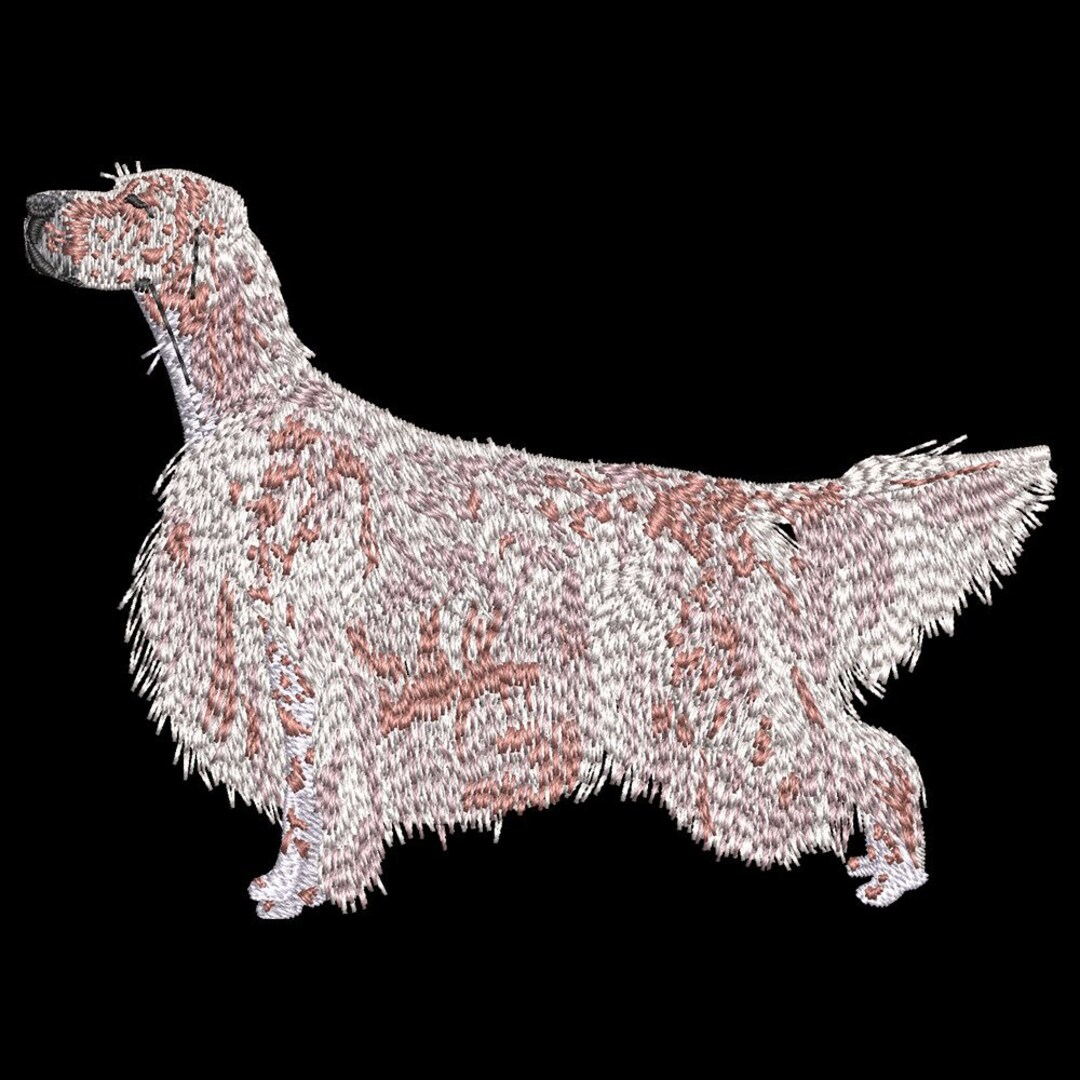 English Setter Dog Embroidery Design - Etsy