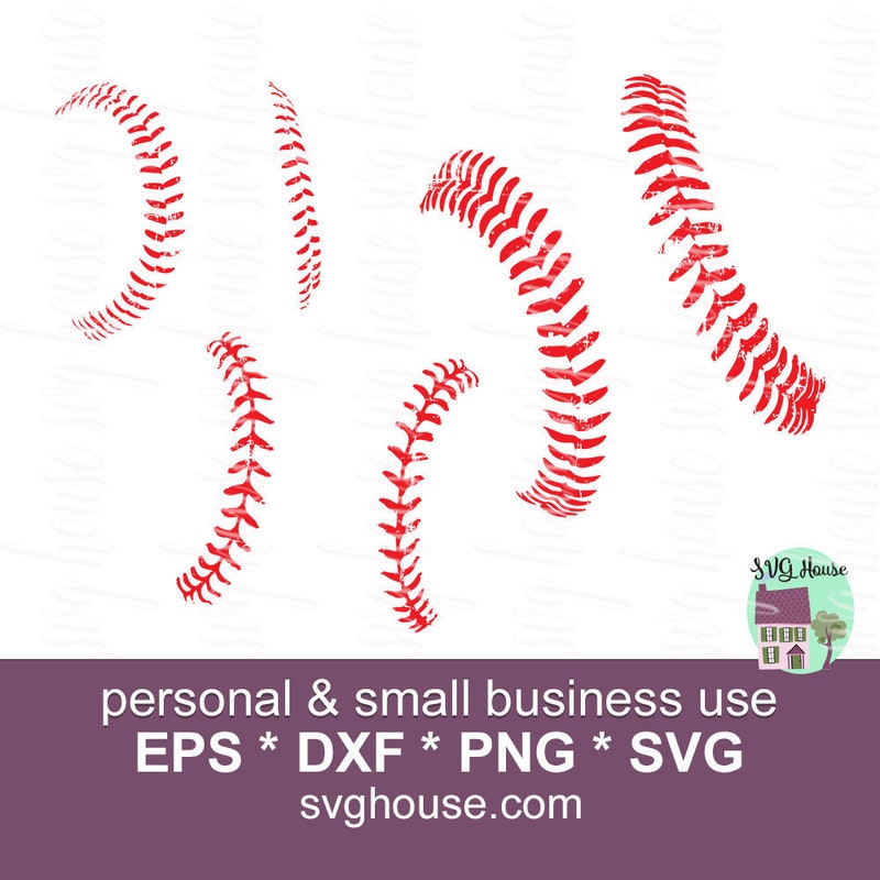 Baseball Laces Svg - Etsy