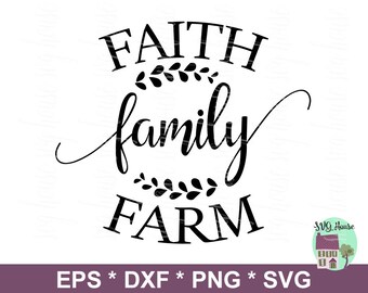 Faith Family Svg - Etsy