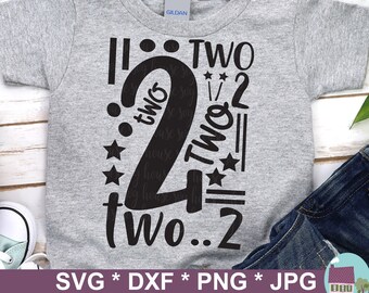 2nd Birthday Svg - Etsy