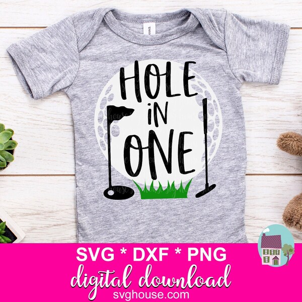 Hole in One 1st Birthday Svg - Etsy