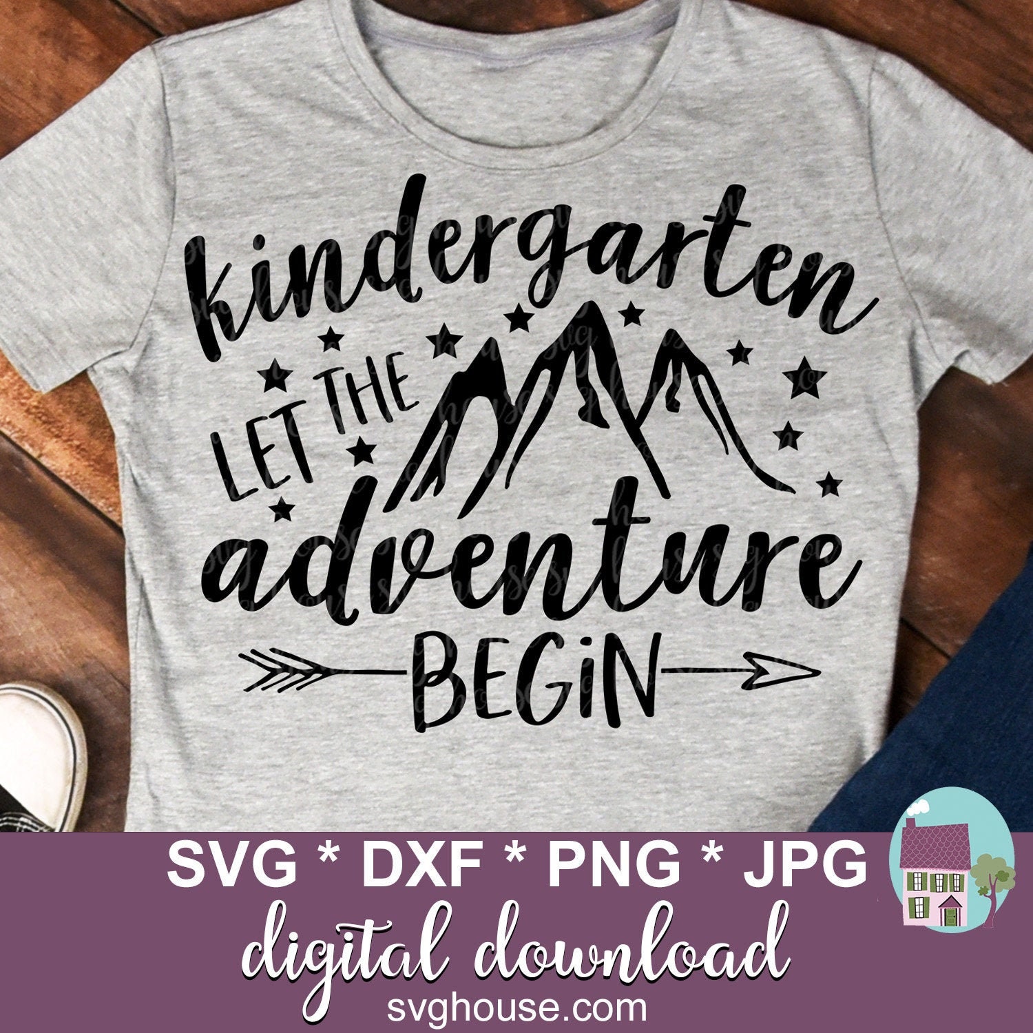 Kindergarten Let The Adventure Begin SVG School Cut Files For | Etsy