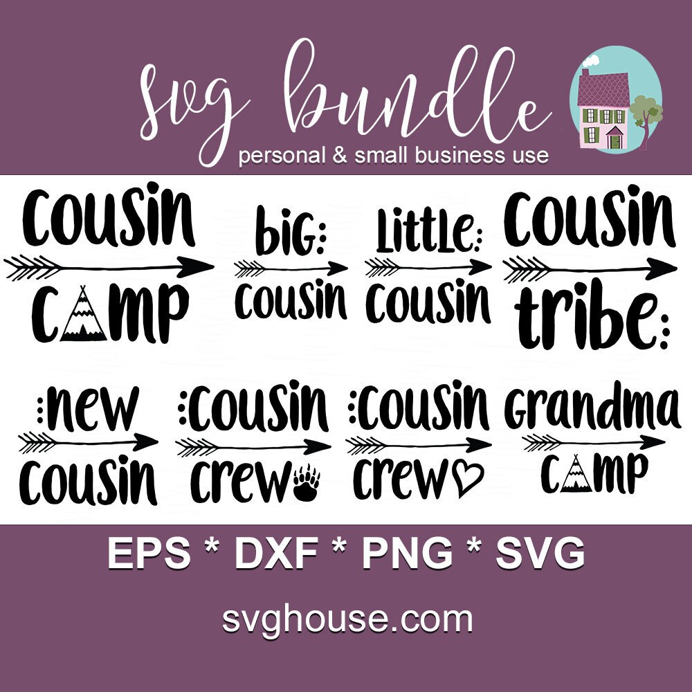Cousin SVG Bundle Cousin Crew Svg Cousin Tribe Svg Cousin - Etsy UK
