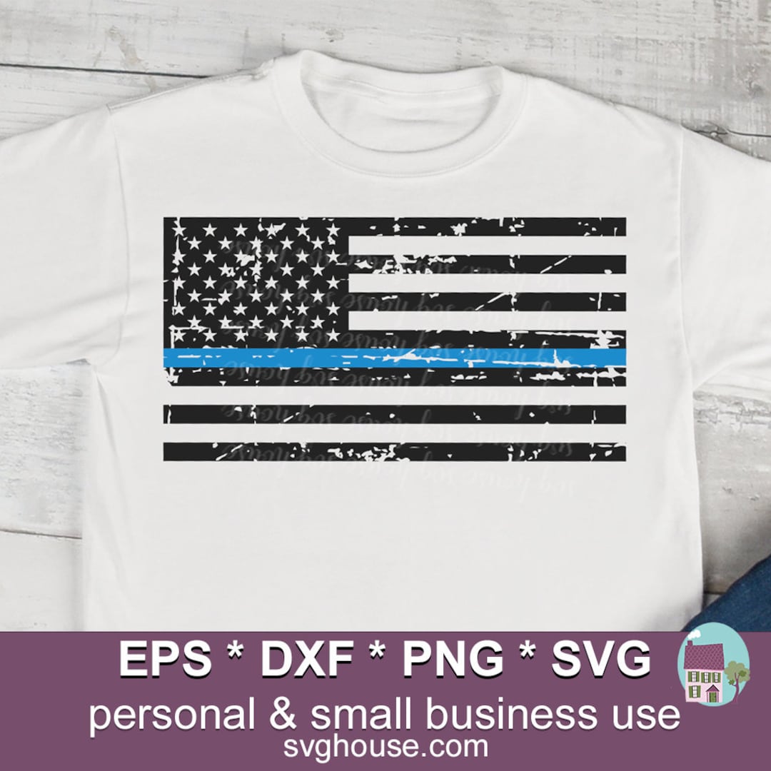 Thin Blue Line SVG Thin Blue Line Flag Svg Police Flag Svg - Etsy UK
