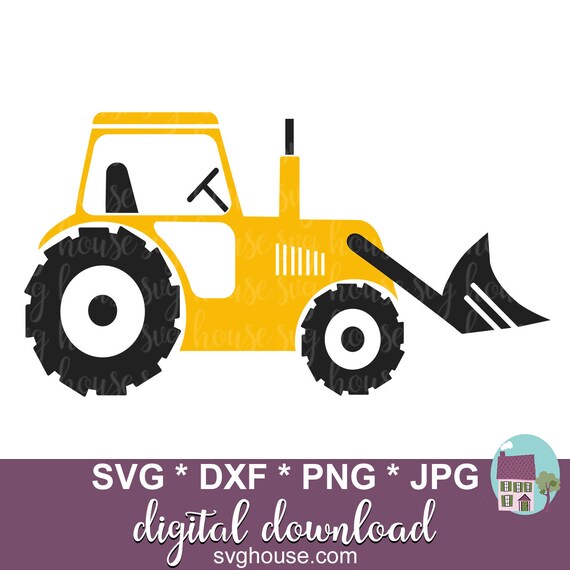 Construction Truck SVG Front Loader SVG Digger Svg Files for | Etsy