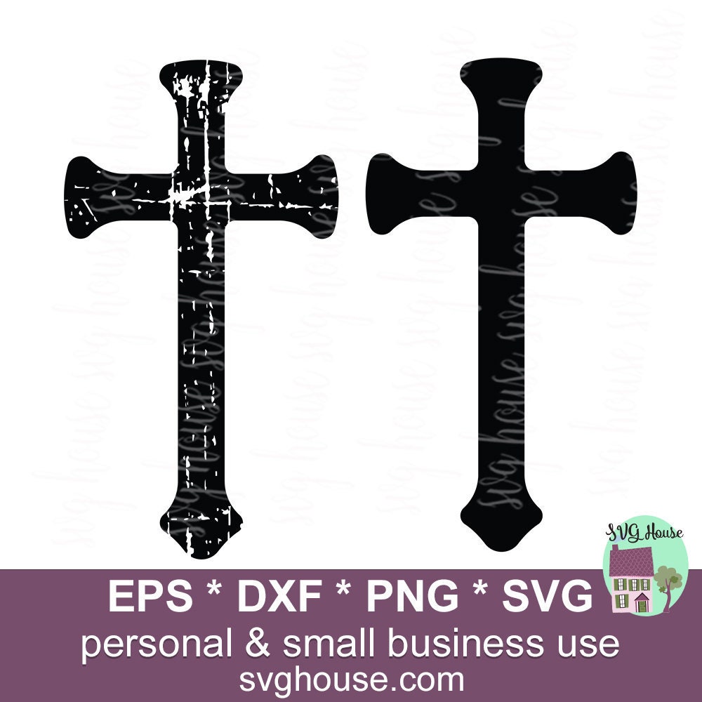 Cross Svg Distressed Cross Svg Grunge Cross Svg Cross Svg - Etsy
