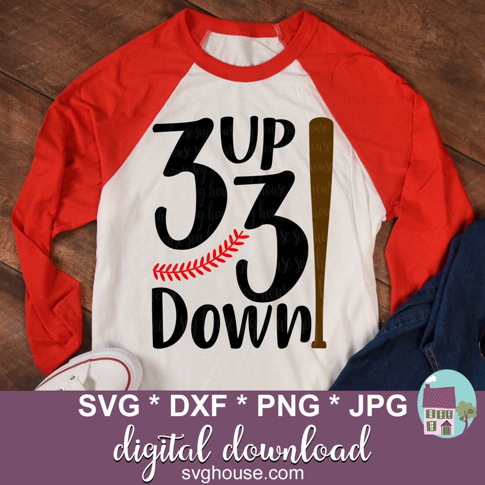 3 up 3 Down SVG Baseball SVG Files for Cricut - Etsy Ireland