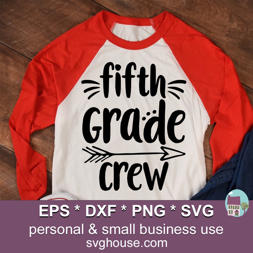 Fifth Grade Crew SVG 5th Grade Crew SVG First Day School | Etsy UK