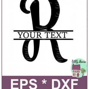 SVG Split Letter R. Split Monogram SVG File. Svg Split Monogram. Split ...