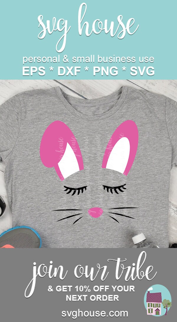Bunny Face Svg Rabbit Face Svg Cute Bunny Face Svg Bunny | Etsy