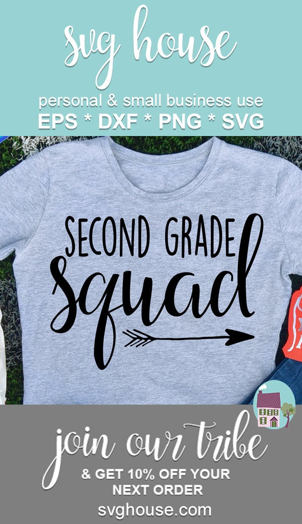 Second Grade Squad SVG 2nd Grade Squad SVG First Day School - Etsy