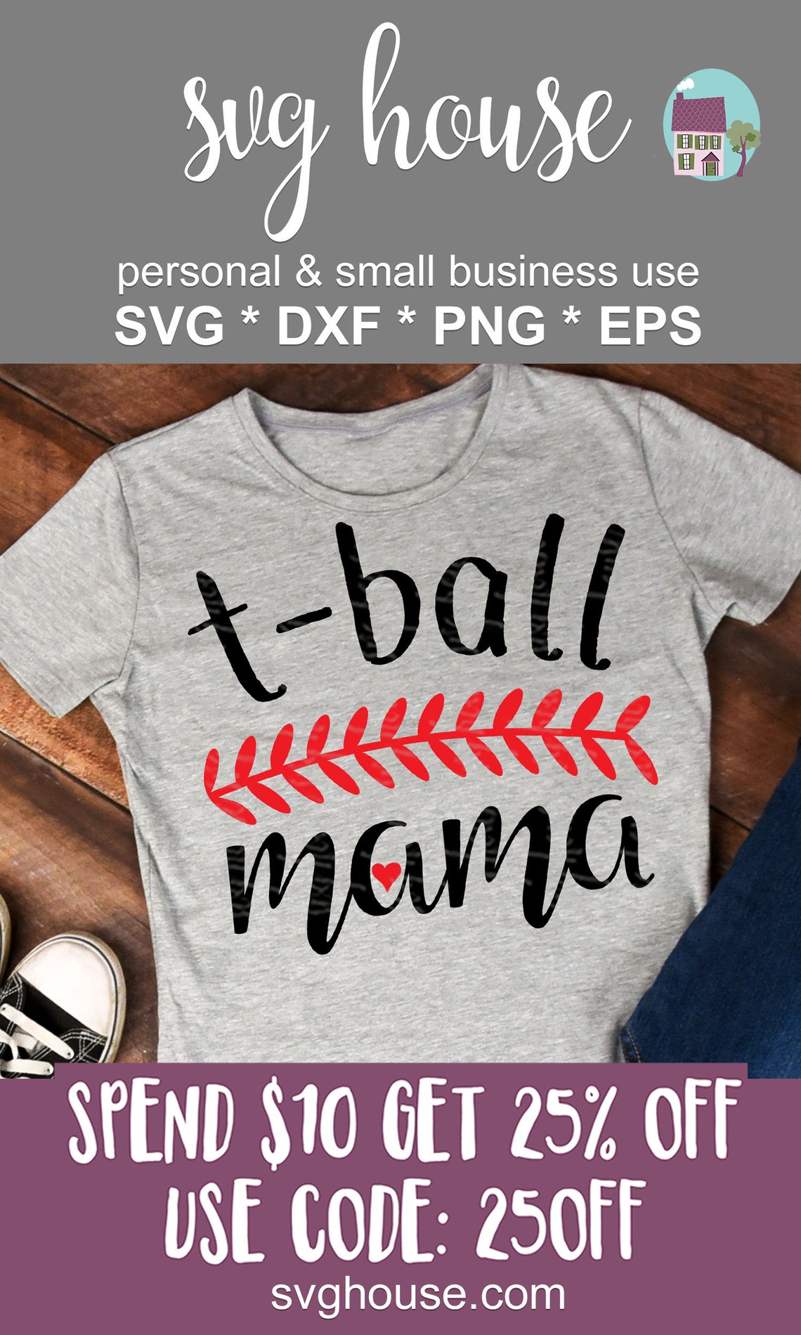 T-ball Mama SVG T Ball Mama Cut Files for Silhouette and | Etsy UK