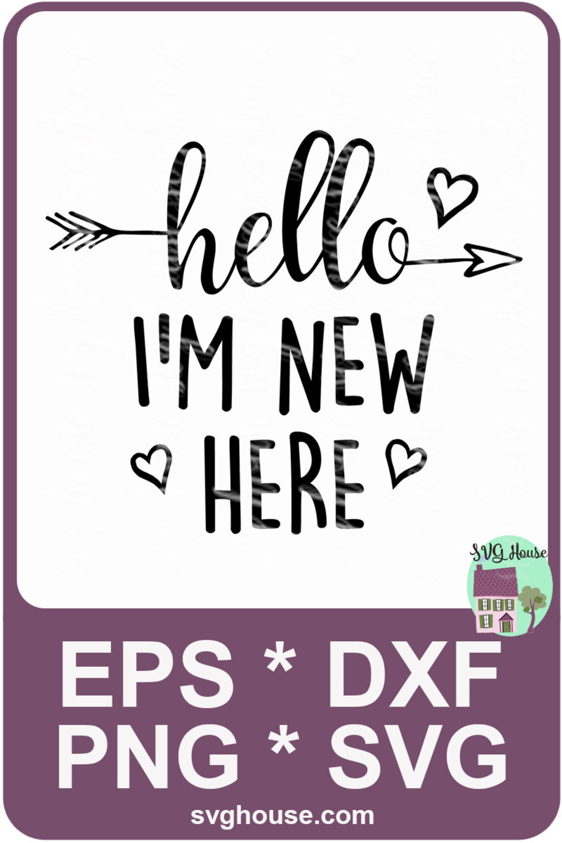 Hello I'm New Here SVG New Here Svg Im New Here Svg | Etsy