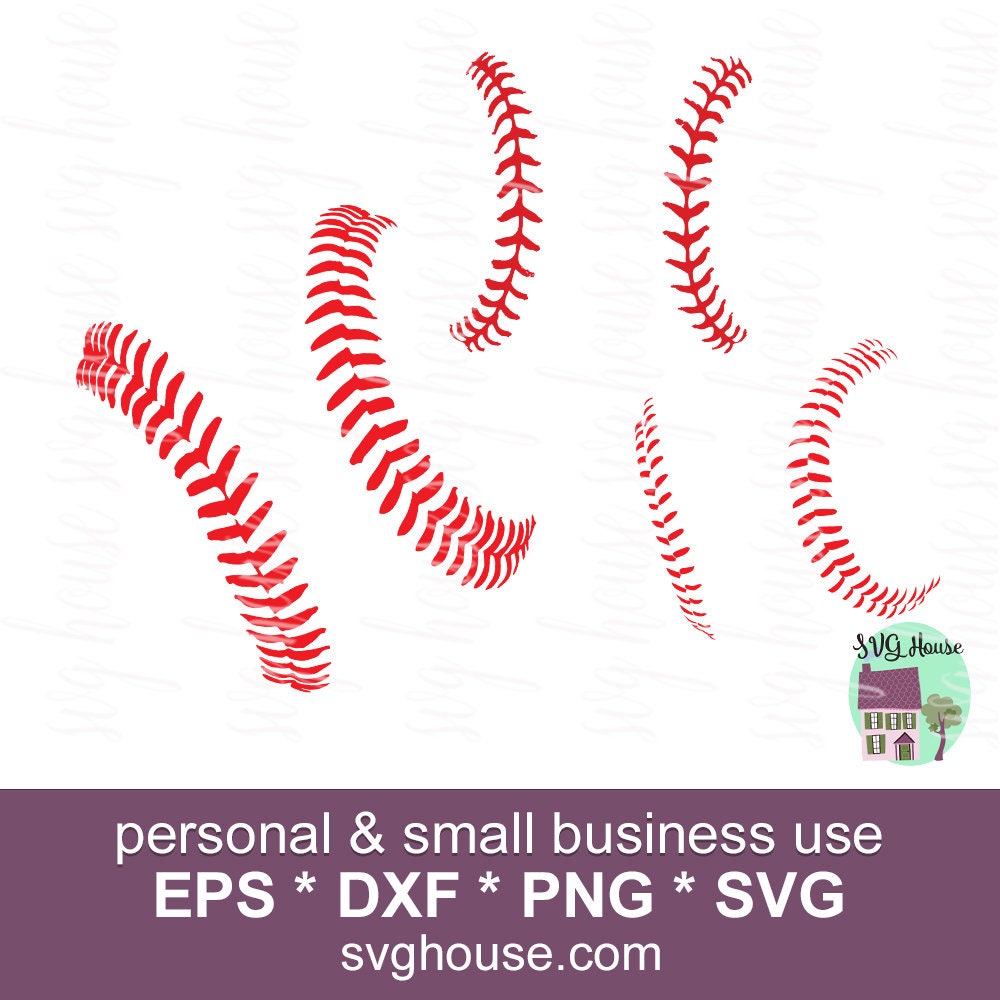 3 Softball Laces SVG Softball Stitches Svg Softball Cut - Etsy