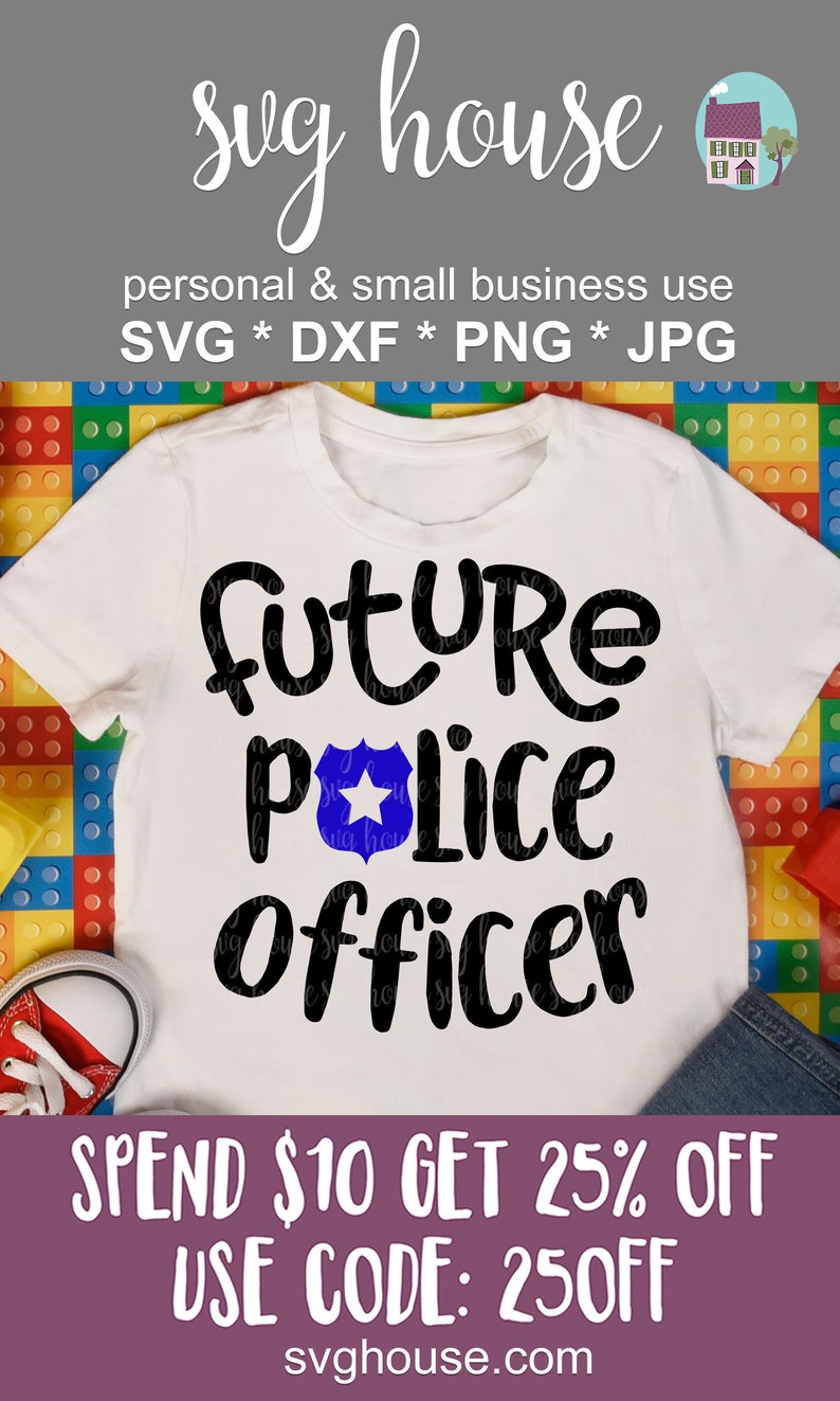 Future Police Officer SVG Cut Files for Cricut and Silhouette - Etsy Israel