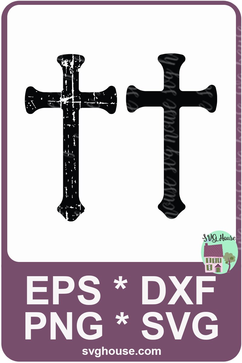 Cross Svg Distressed Cross Svg Grunge Cross Svg Cross Svg | Etsy