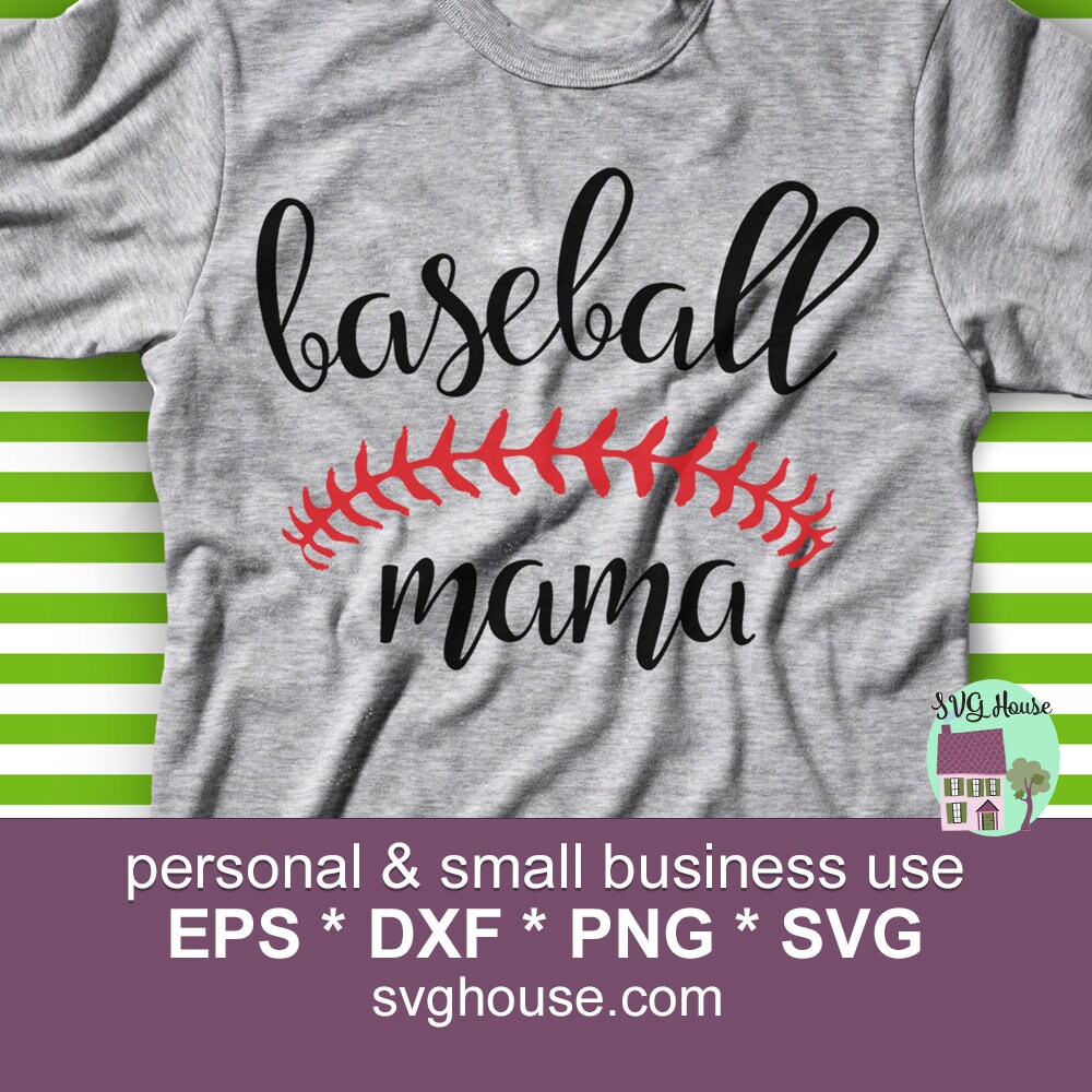 Baseball Mama Svg Cut File Vector Image for Silhouette and - Etsy UK