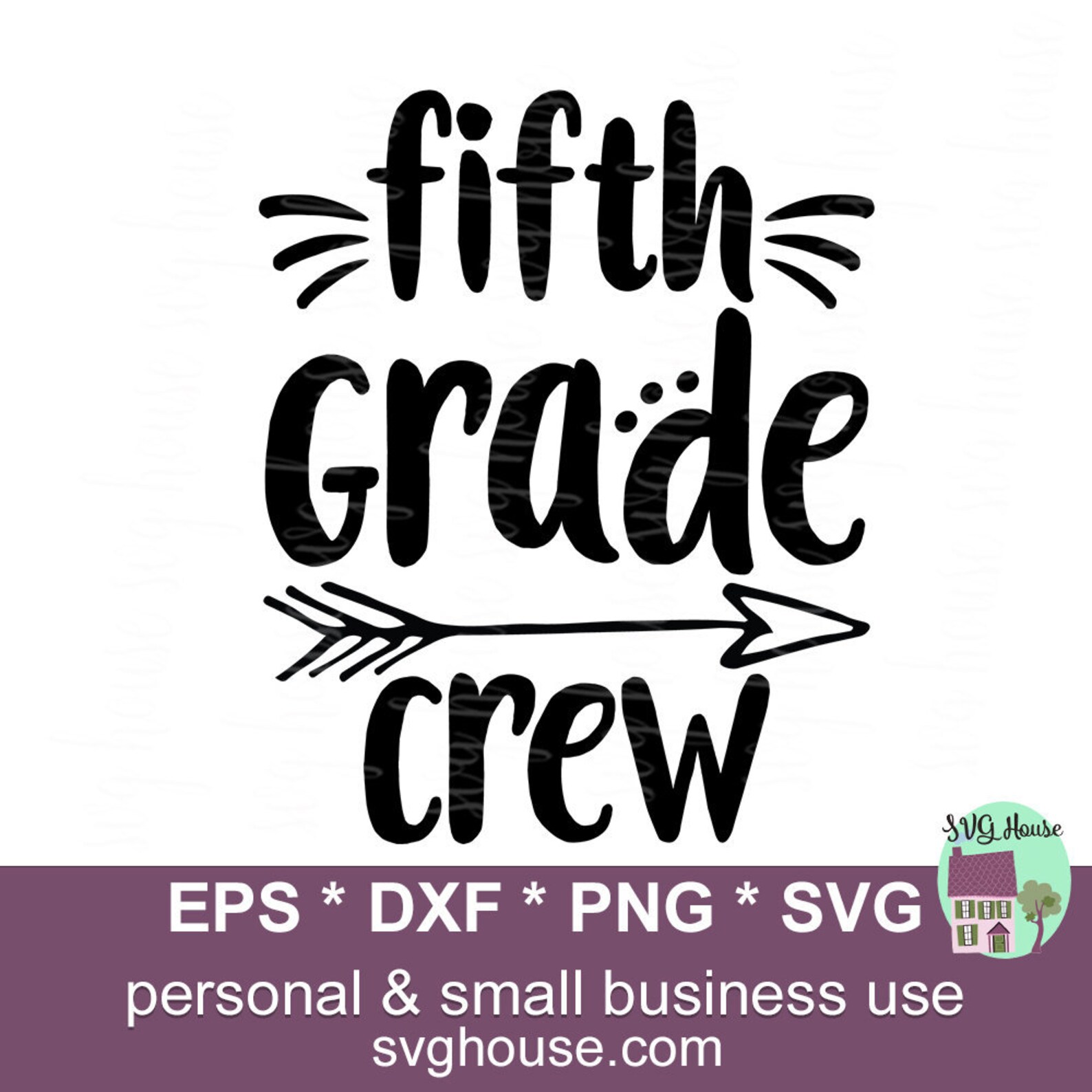Fifth Grade Crew SVG 5th Grade Crew SVG First Day School | Etsy UK