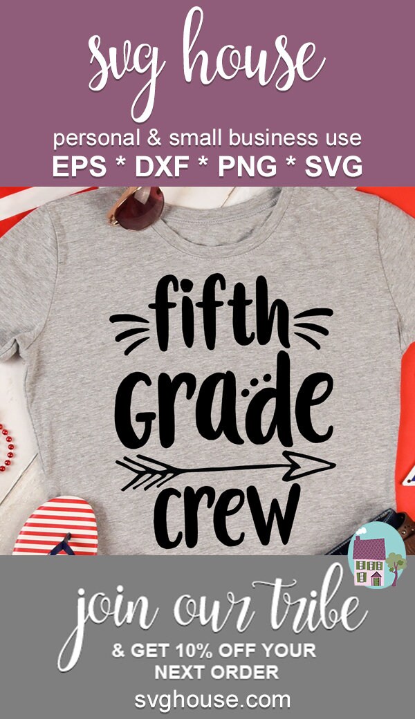Fifth Grade Crew SVG 5th Grade Crew SVG First Day School | Etsy UK