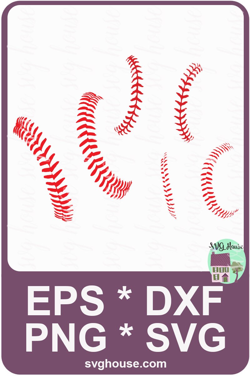 3 Softball Laces SVG Softball Stitches Svg Softball Cut - Etsy