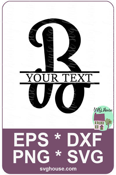 SVG Split Letter B. Split Monogram SVG File. Svg Split | Etsy