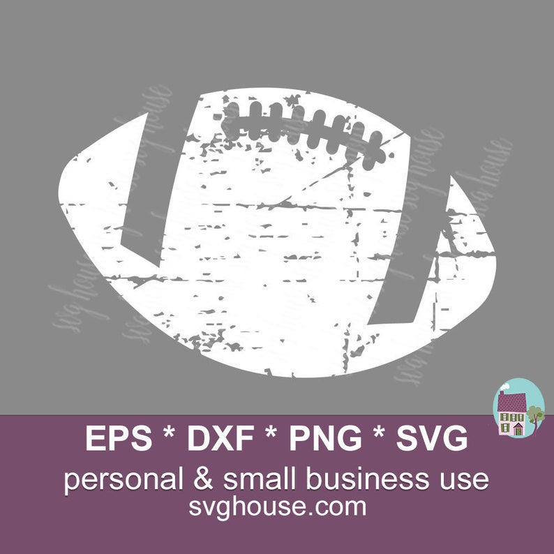 Grunge Football SVG Football Svg Football Mom Svg Football | Etsy